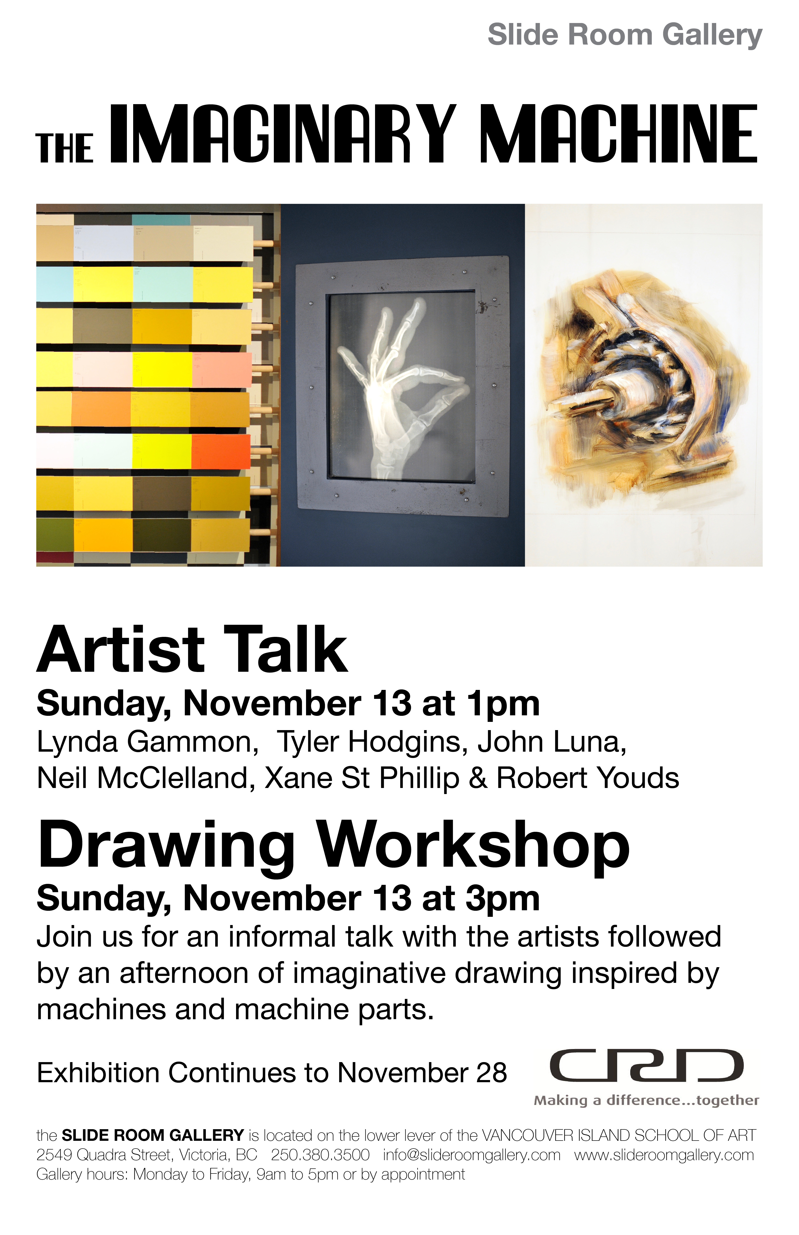Artist Talk and Drawing Workshop November 13 – Slide Room Gallery